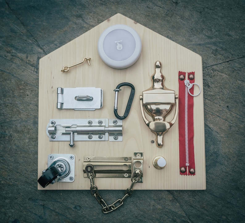 Toddler Fidget Board Sensory Fiddle Board Educational SEN - Etsy UK