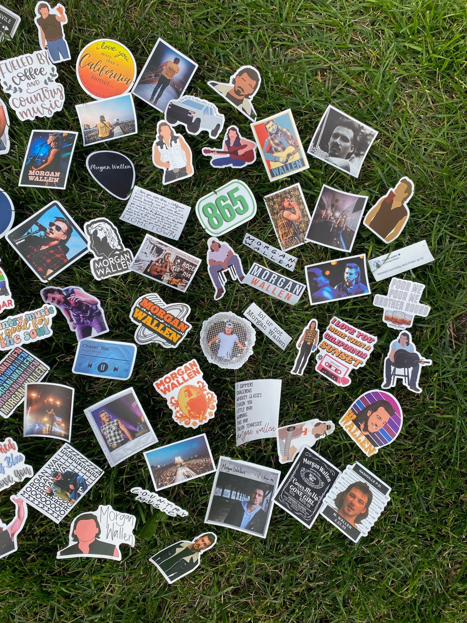 MORGAN WALLEN STICKERS 50PC Assortment Pack Perfect for Gifts, Laptops ...