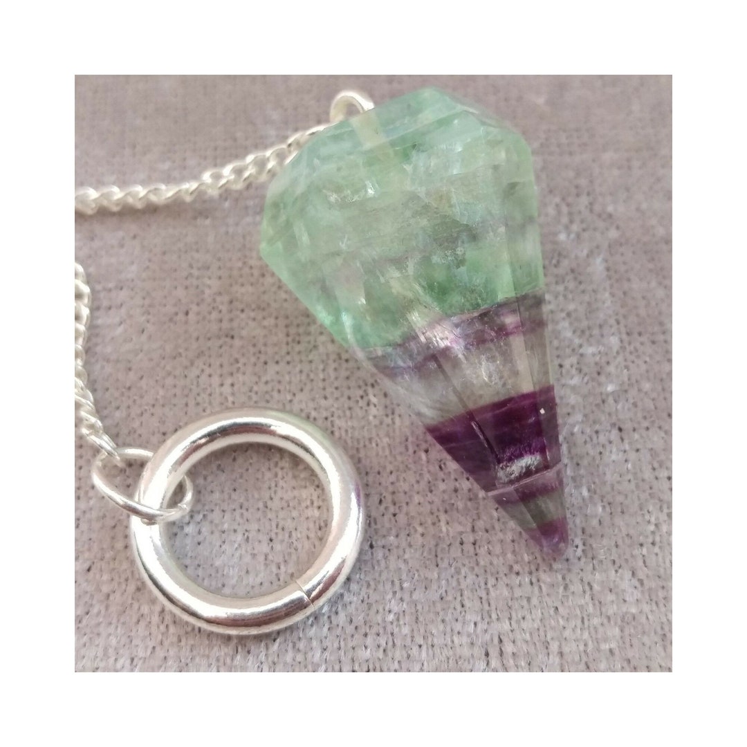 Professional Pendulum in FLUORITE Divination Crystals Chakra Meditation ...