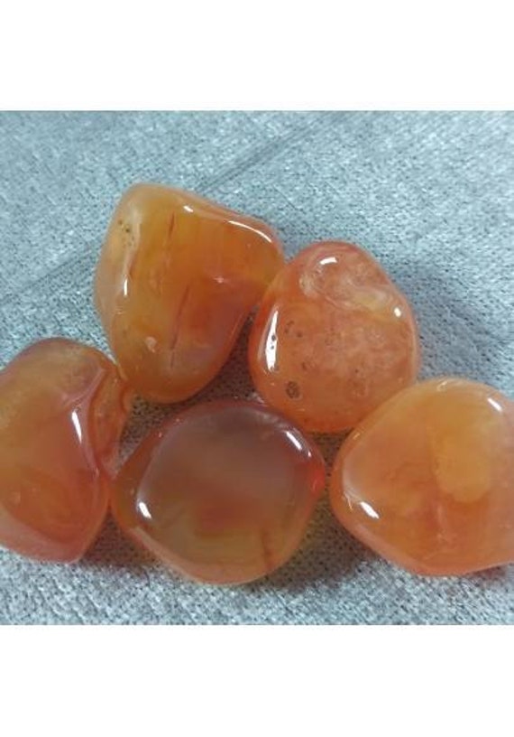 Red CARNELIAN Tumbled Stone Chakra MINERALS Crystal Gemstone | Etsy
