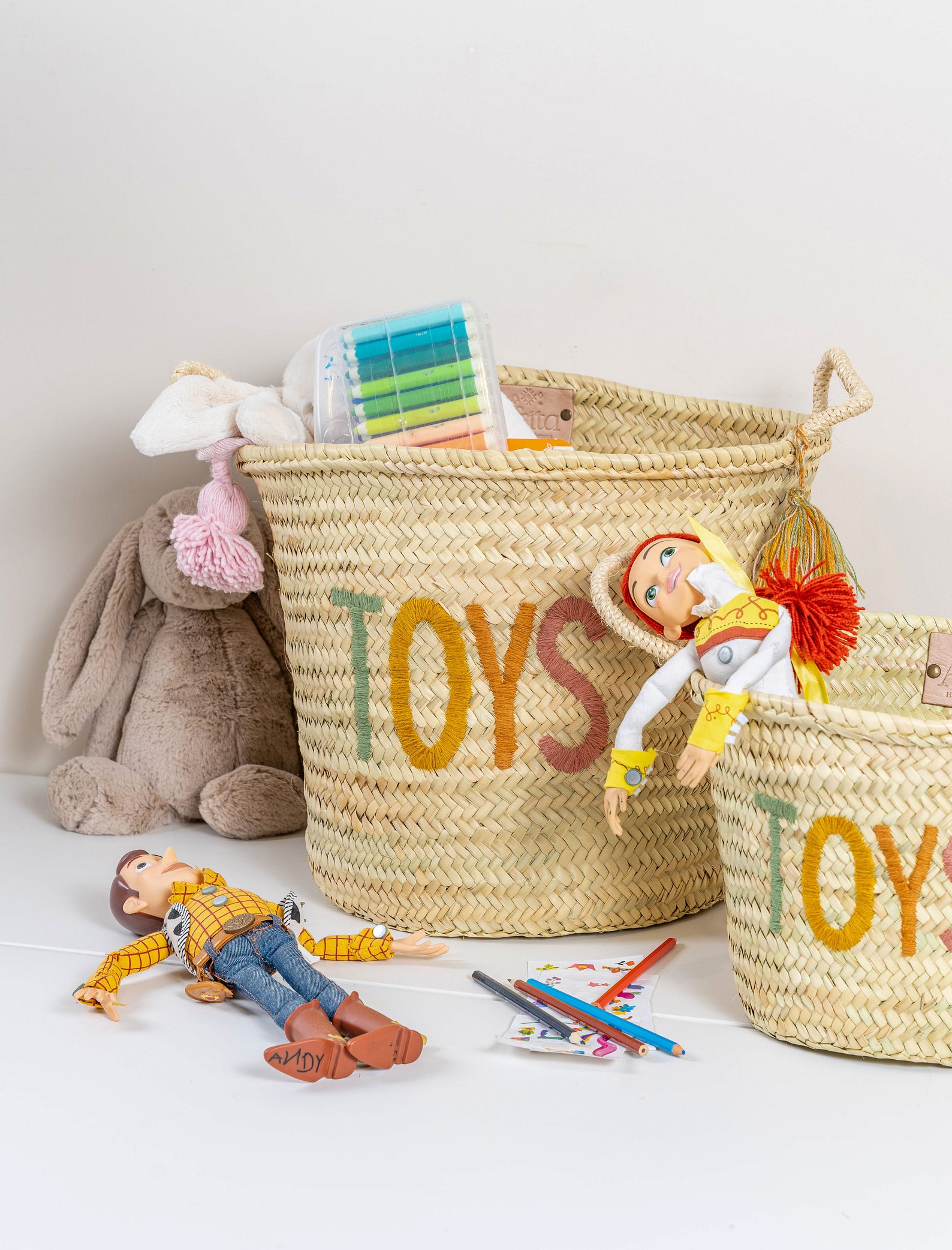 Toys Storage Basket| Kids Basket Wicker | Nursery Storage Basket ...