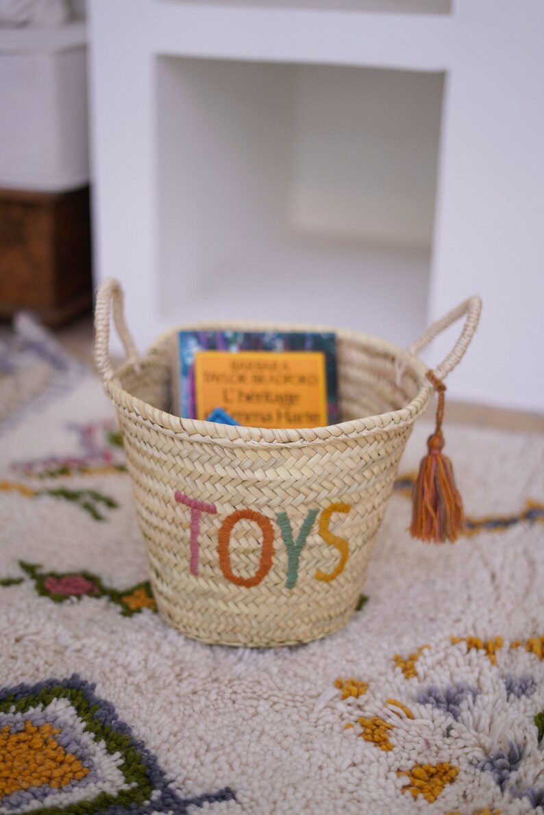 Toys Storage Basket| Kids Basket Wicker | Nursery Storage Basket ...