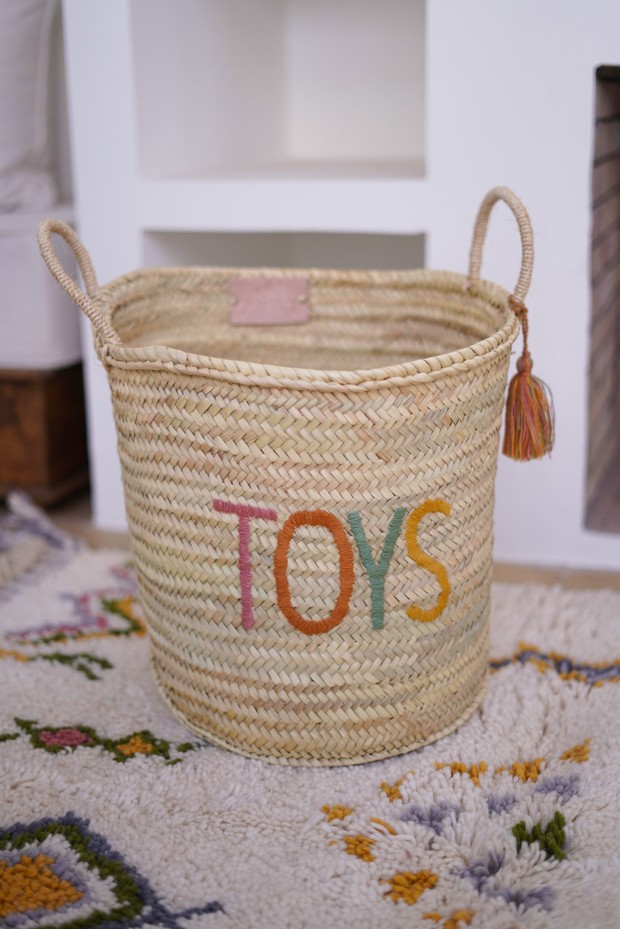 Toys Storage Basket| Kids Basket Wicker | Nursery Storage Basket ...
