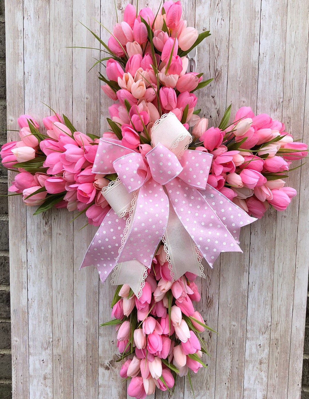 Memorial Cross Tulip Cross Mothers Day Memorial Easter - Etsy