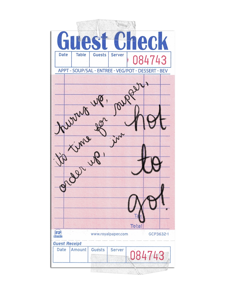 HOT TO GO Guest Check Digital Print | Chappell Roan Music Lyrics Poster ...