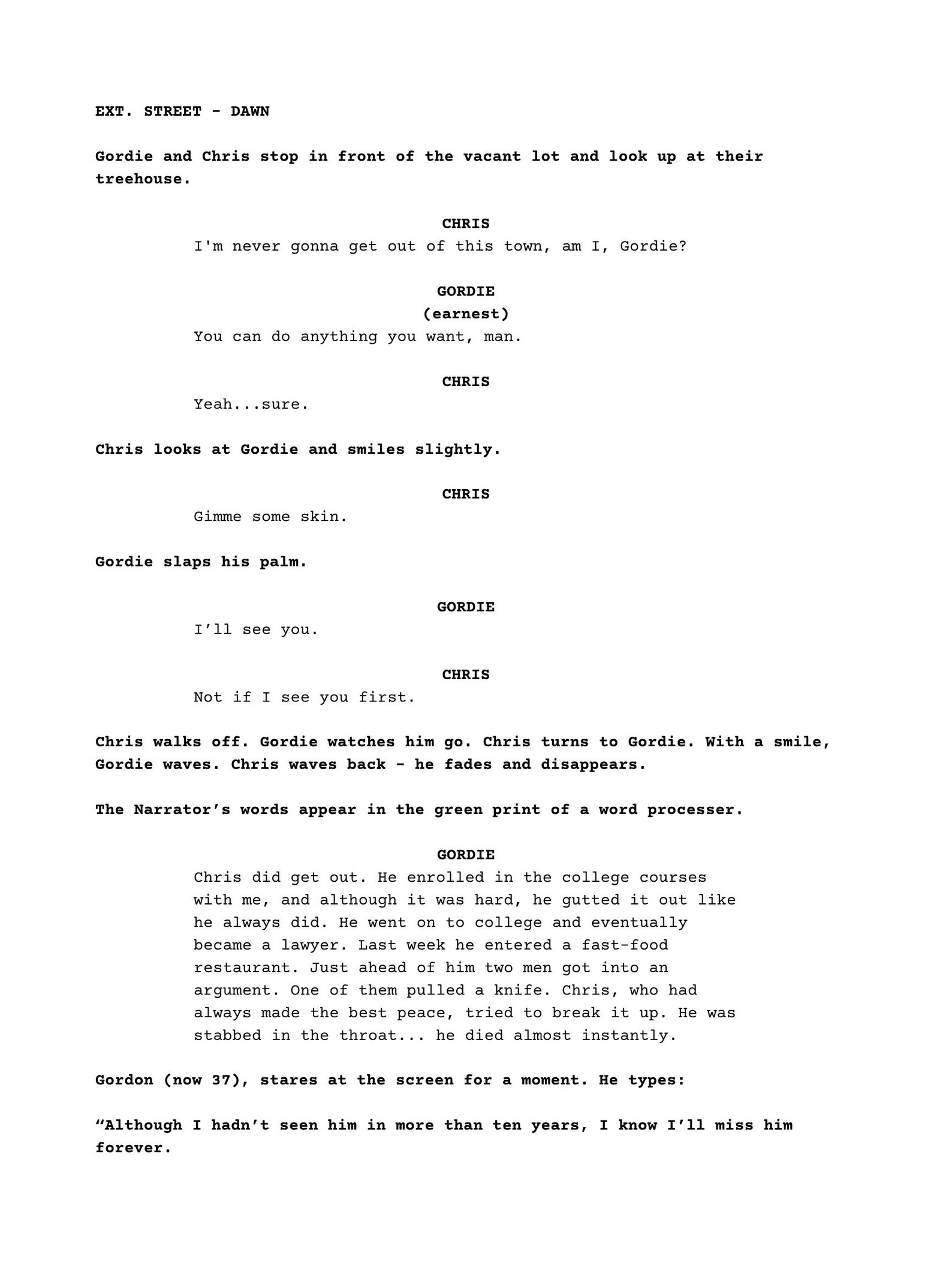 Stand by Me Script Print: Stephen King Movie Poster (digital Download ...