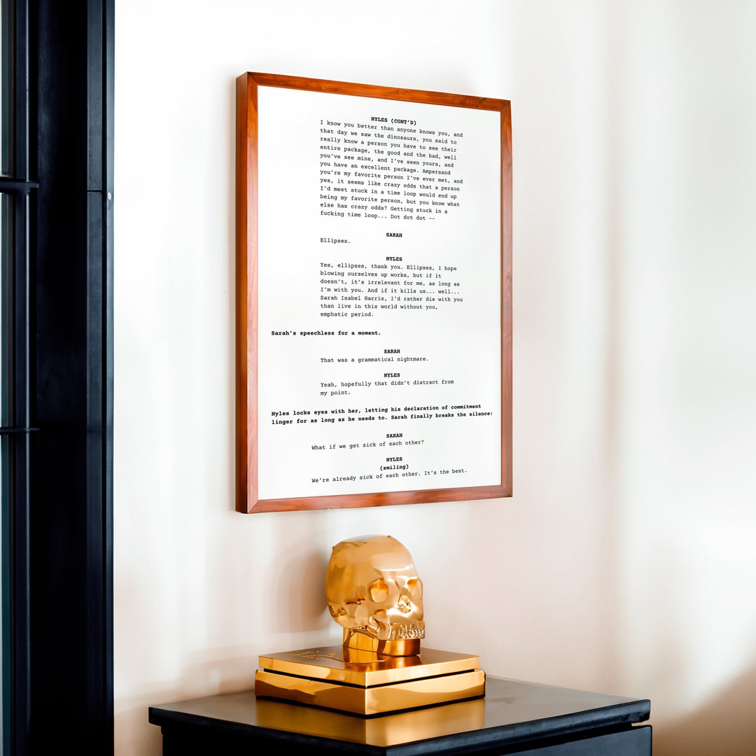 Palm Springs Film Script Digital Print | Lonely Island Scene Movie ...