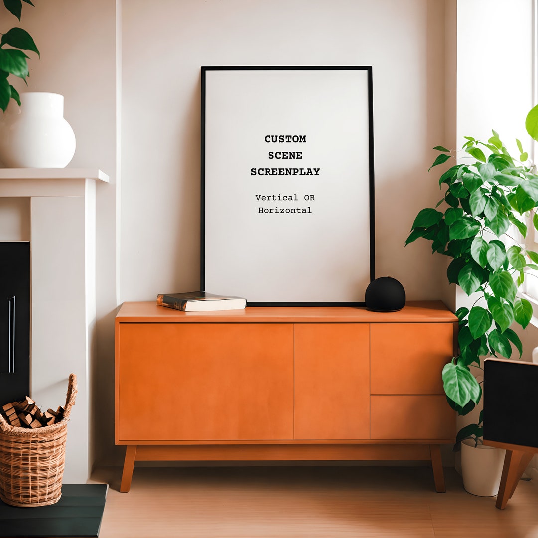 Custom Movie Scene Digital Print | Film Screenplay Wall Art | Minimal ...