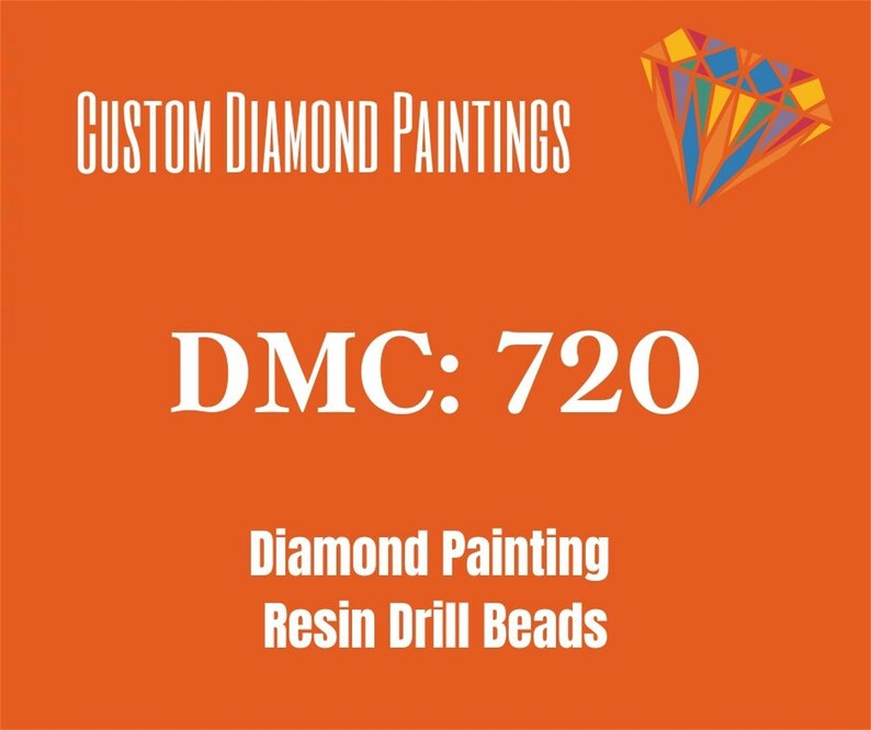DMC 720 Diamond Painting Resin Drills Beads dark Orange | Etsy