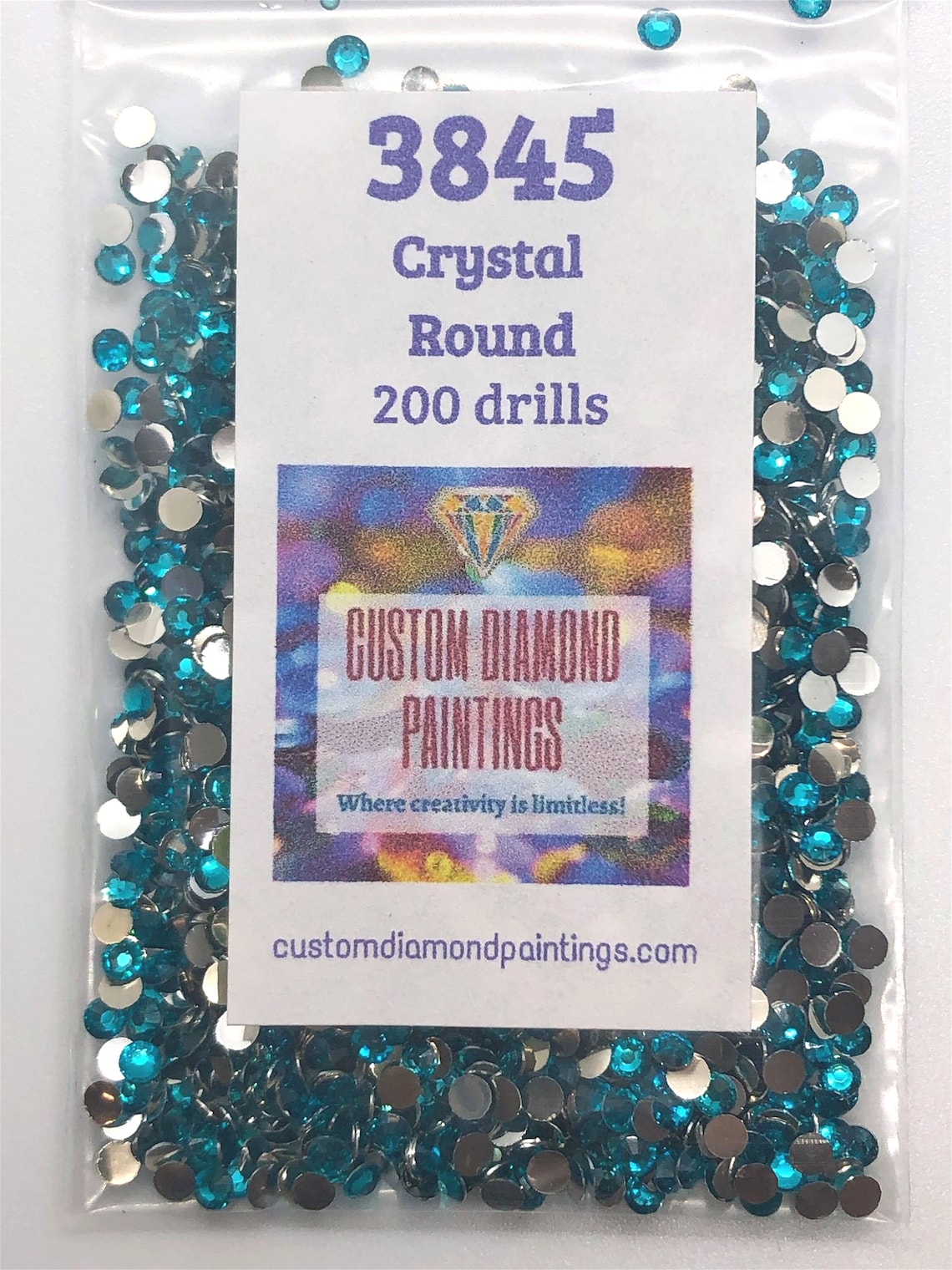 DMC 3845 Diamond Painting Round CRYSTAL Drills Beads Medium | Etsy