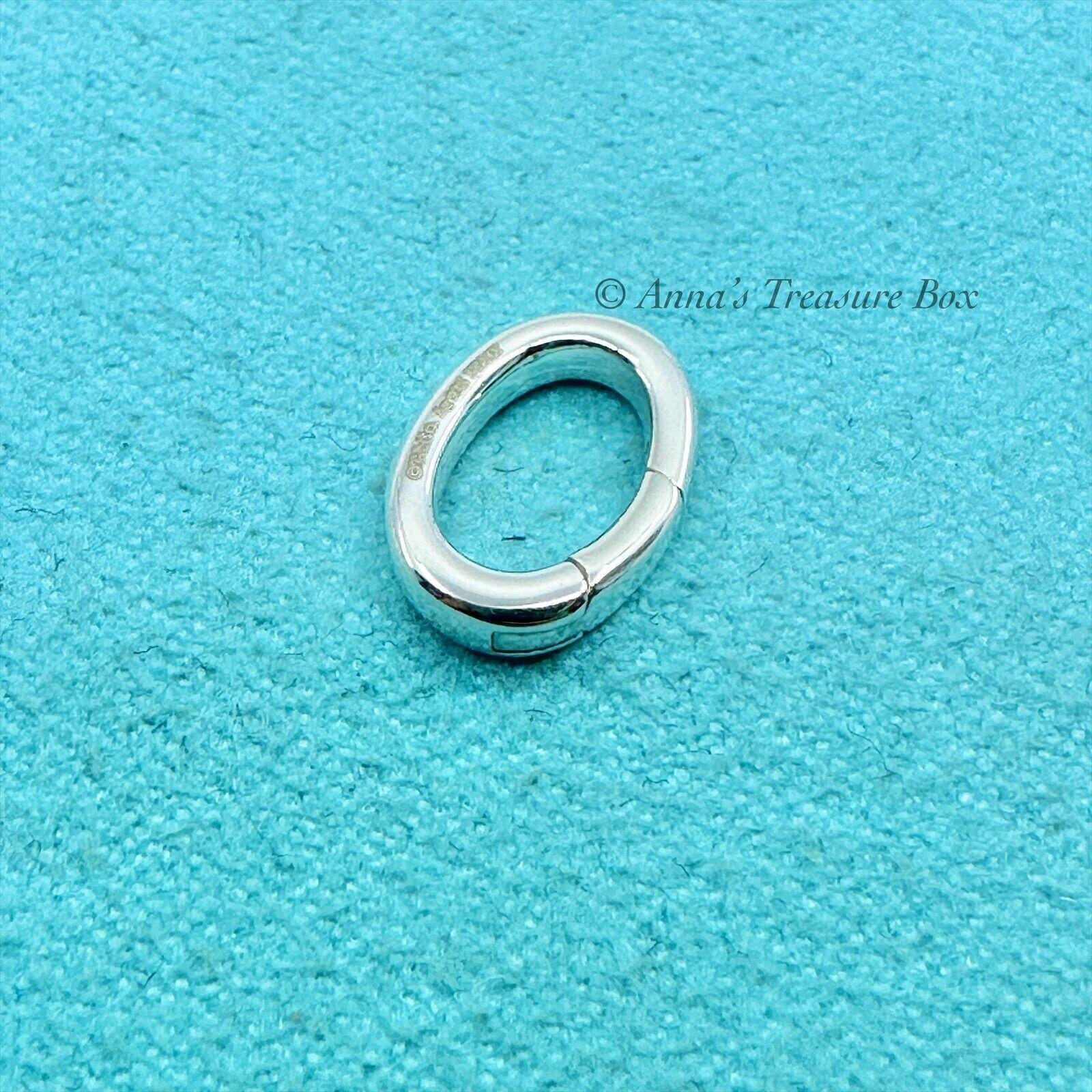 Tiffany & Co. 925 Silver Italy Oval Clasp Clasping Link Jump Ring Charm Holder - Etsy