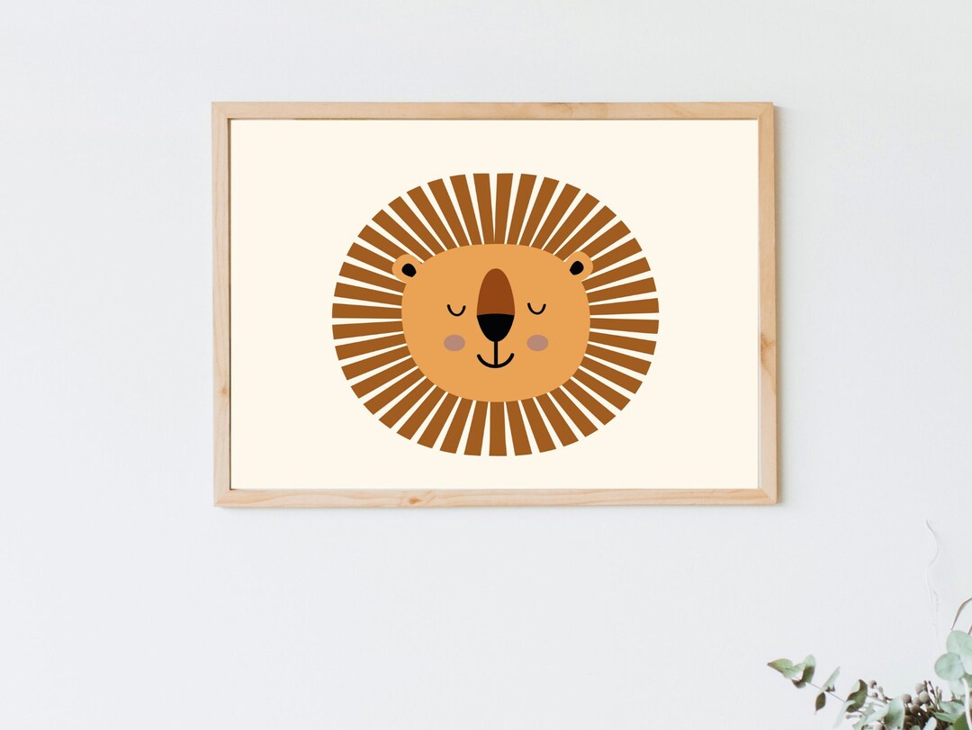 Printable Tiger Safari Jungle Theme Nursery Wall Art Instant Download ...