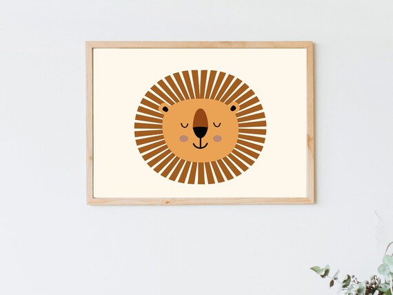 Printable Tiger Safari Jungle Theme Nursery Wall Art Instant | Etsy