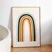 Printable Safari Boho Nursery Alphabet & Rainbow Wall Art Instant ...