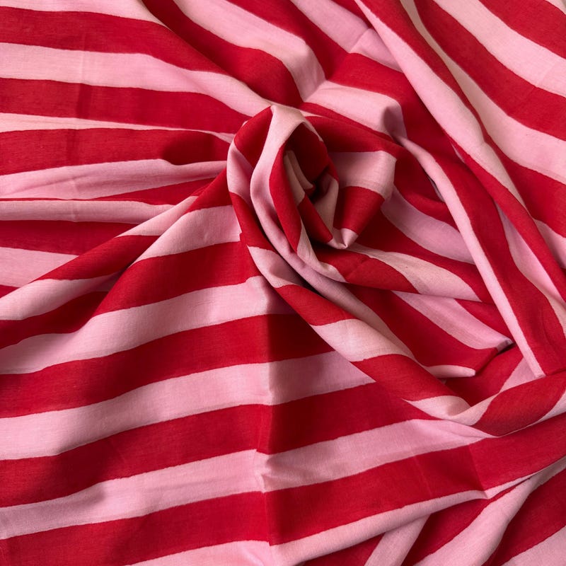 Red and Pink Fabric - Etsy