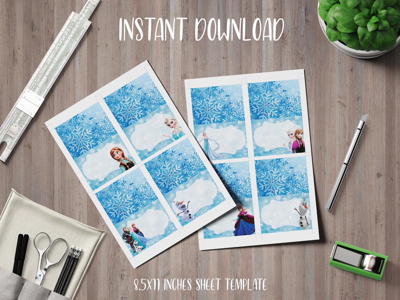 Frozen Party Food Label Frozen Party Food Tents Frozen Place - Etsy