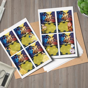 Beauty and the Beast Party Food Label, Instant Download, Beauty and the ...