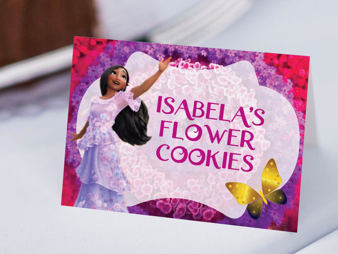 Encanto Party Food Labels 12 Designs Encanto Food Tents - Etsy