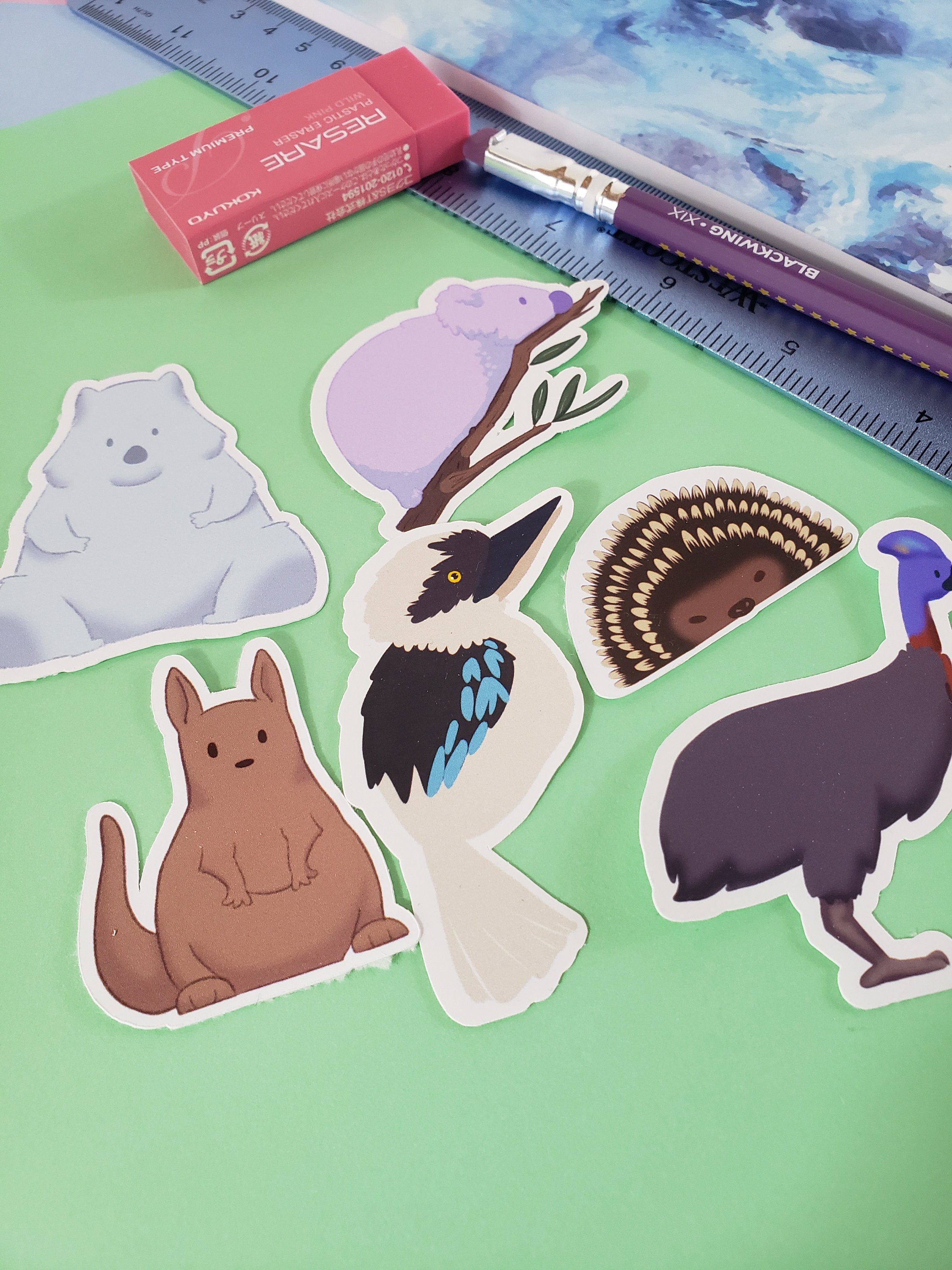 Australian Animal Sticker Pack for Animal Lovers Digital - Etsy