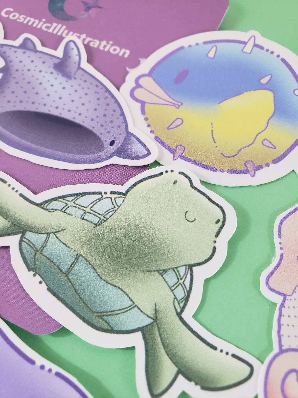 Cute Ocean Animal Sticker Pack Marine Animal Stickers - Etsy