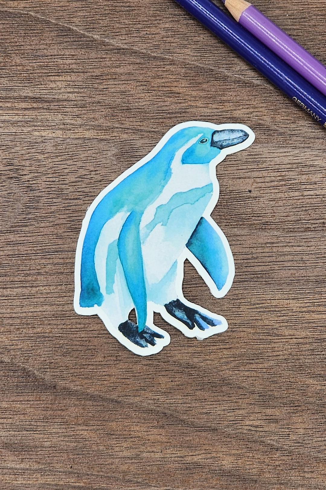 Colorful Penguin Vinyl Sticker for Animal Lovers| Water Resistant Vinyl ...