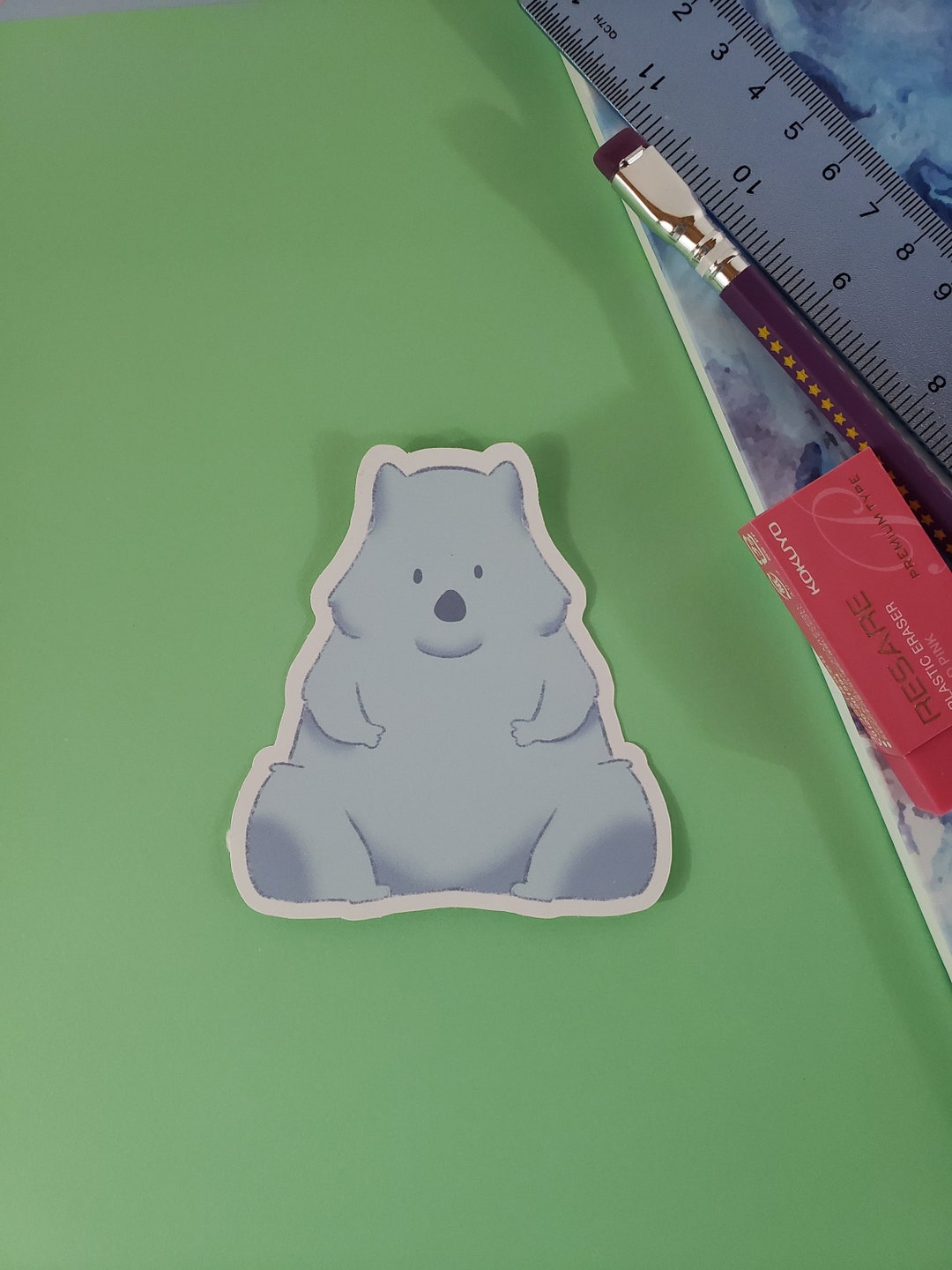 Kawaii Wombat Vinyl Sticker for Animal Lovers 3"| Aussie Animal Sticker ...