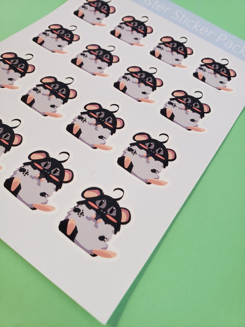Hamster Animal Sticker Sheet | Animal Sticker | Small Animal Stickers ...