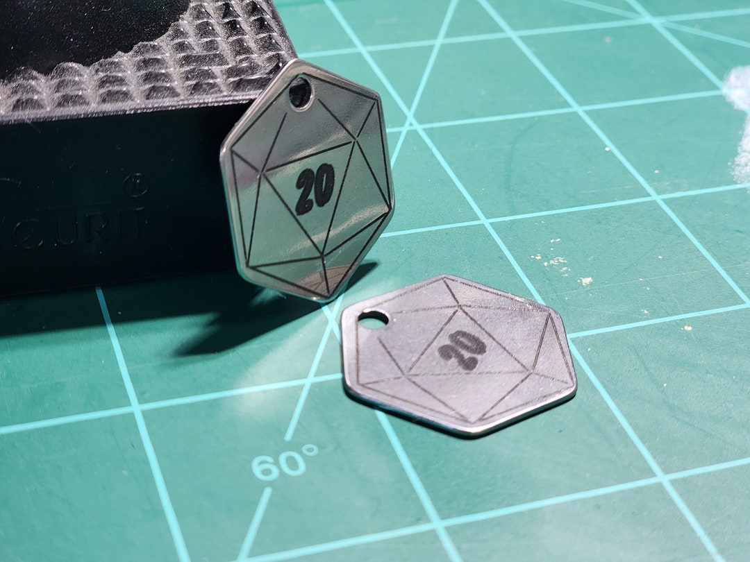 Tabletop Game Themed Dog Tag | Fish Shaped Pet ID Tag - Etsy