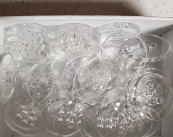 Clear Glass Buttons | Etsy