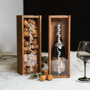 Personalized Wine Wooden Box With Your Text, Wine Bottle Carrier ...