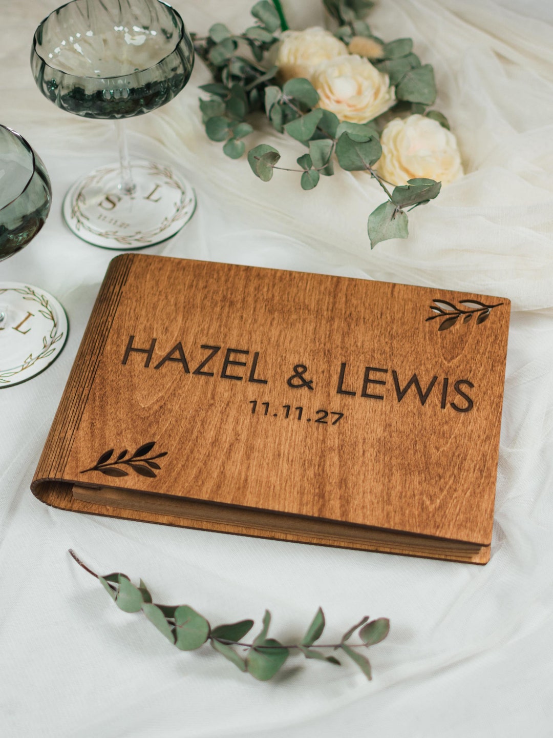 Custom Family Photo Book, Personalized Wedding Memory Book, Engagement ...