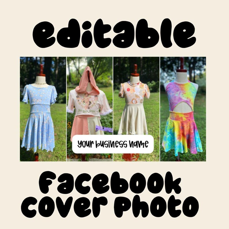 Editable Collage Facebook Cover Photo - Etsy