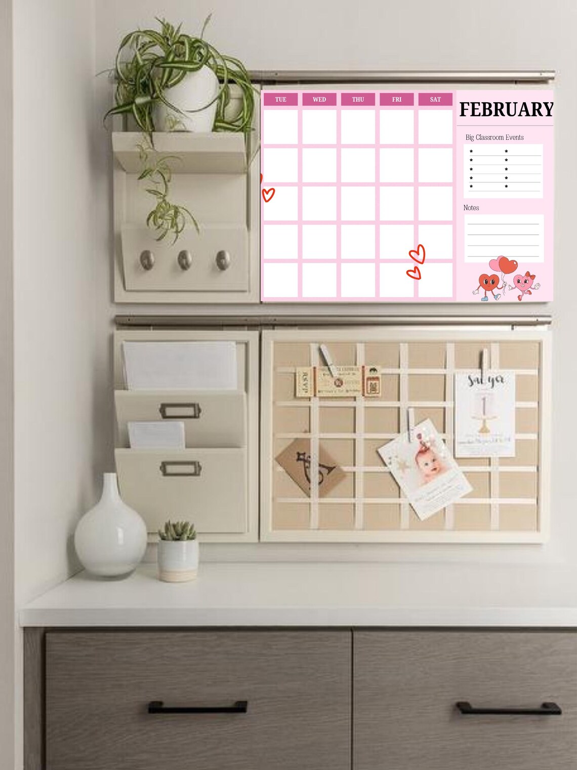 FEBRUARY - Printable Theme Classroom Calendar - Etsy