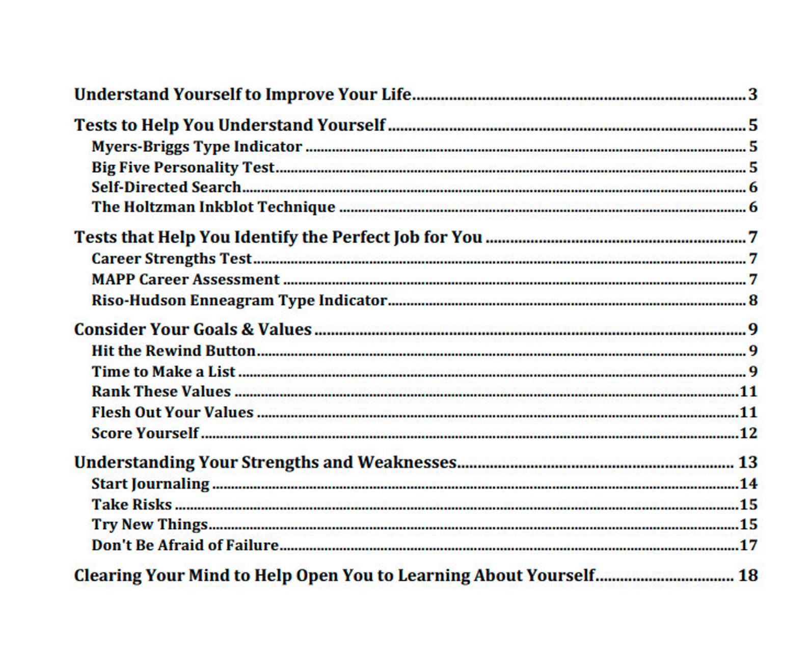 Self Awareness E Book (and Bonus Personality Assessment) - Etsy