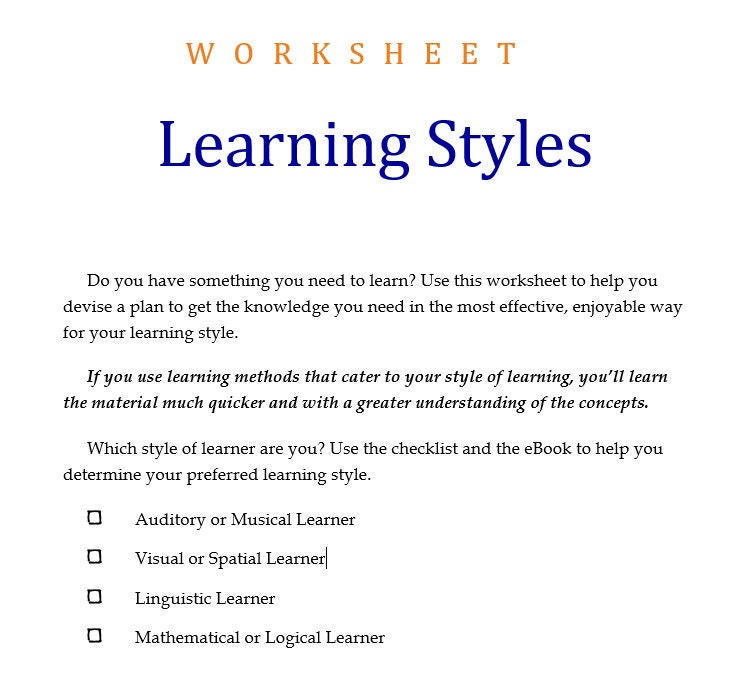 What is Your Learning Style: Info and FREE Assessment Included in ...