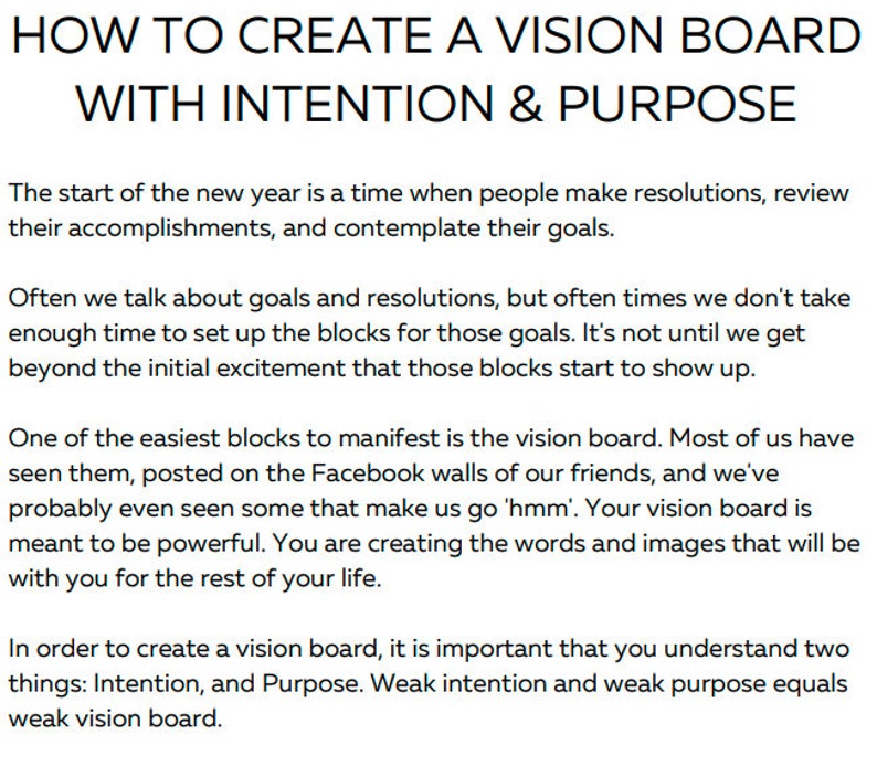 How and Why to Create a Vision Board - Etsy