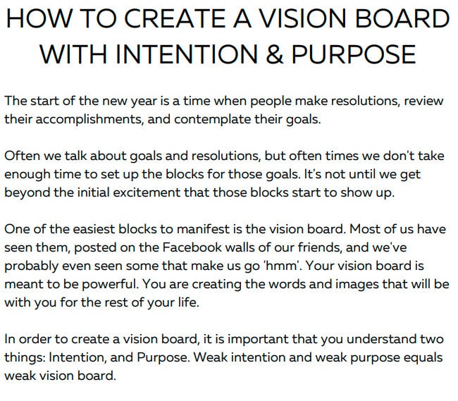 How and Why to Create a Vision Board - Etsy