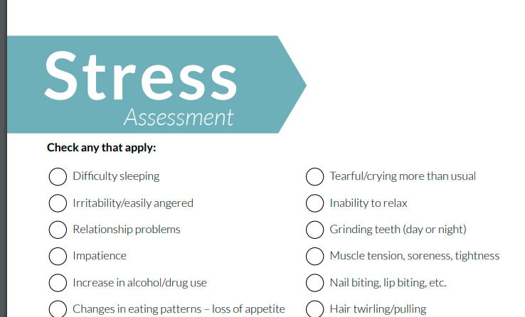 Stress Level Assessment - Etsy
