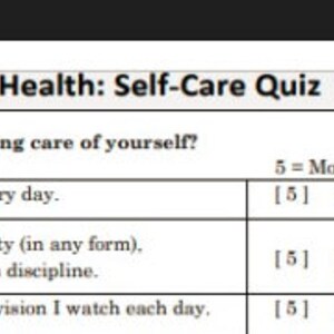 Caring for Your Health Questionnaire - Etsy
