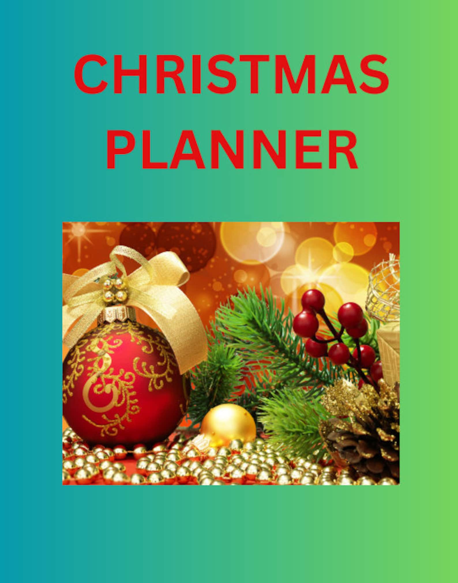 Christmas Planner - Etsy