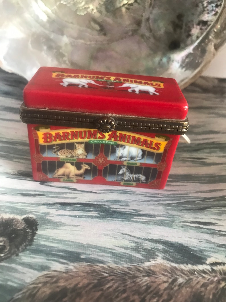 Vintage Nabisco Barnum's Animal Crackers Porcelain Hinged Box. - Etsy