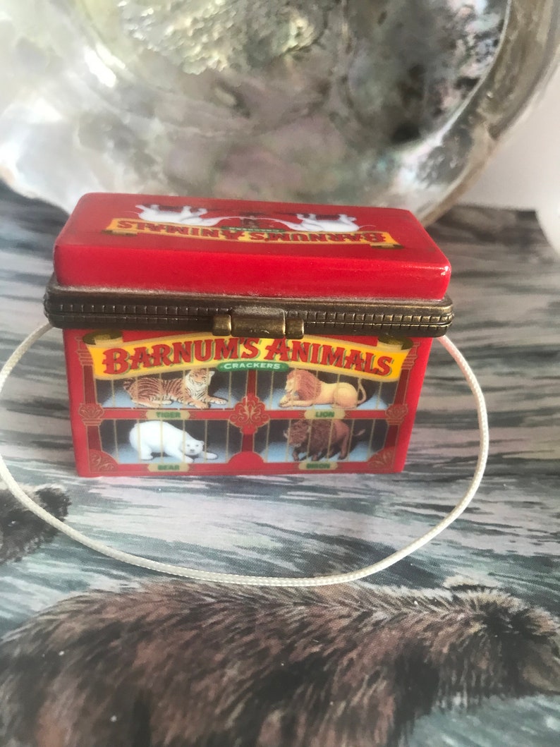 Vintage Nabisco Barnum's Animal Crackers Porcelain Hinged Box. - Etsy