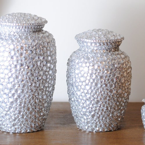 Diamond Sprinkled : Human Ashes Cremation Urn Crystal - Etsy