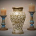Cloisonné Style Cremation Urn for Human Ashes | Handcrafted Yellowish ...
