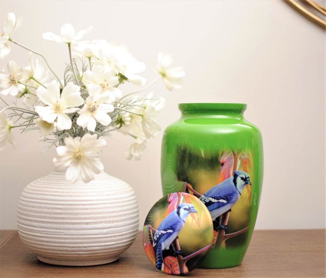Blue Jay : Cremation Urn for Human Ashes | Memorial Songbird Cremation ...
