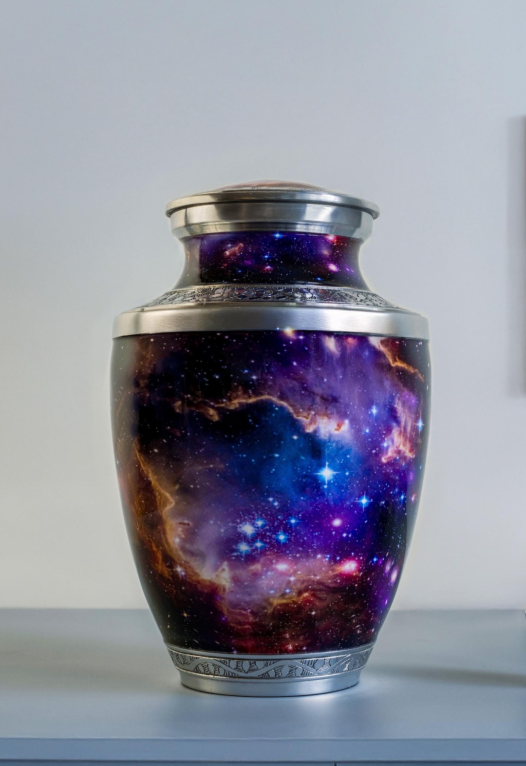 Handcrafted Galaxy Cremation Urn for Ashes: Adult Size, Aluminum - Etsy