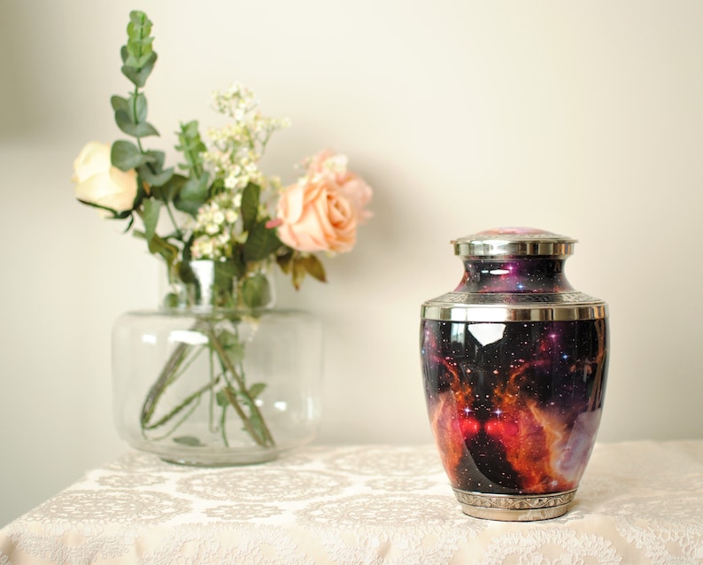 Handcrafted Galaxy Cremation Urn for Ashes: Adult Size, Aluminum - Etsy