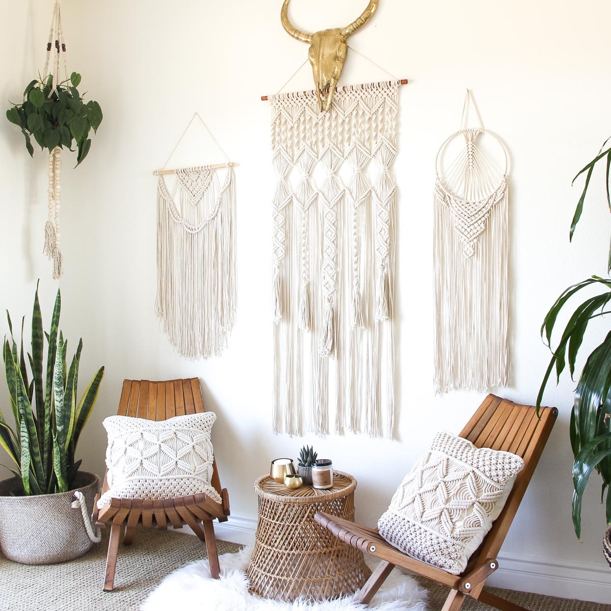 Large Macrame Wall Hanging Tapestry Wall Hanging Bohemian - Etsy