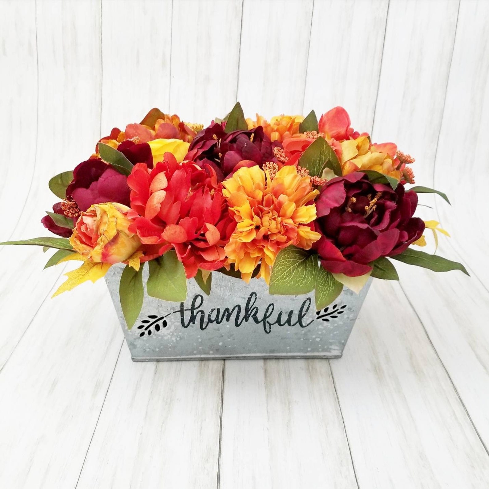 Thankful Fall Dining Centerpiece Thanksgiving Mantle Decor - Etsy