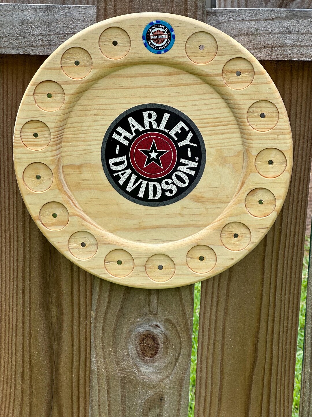 Harley Davidson Poker Chip Display - Etsy